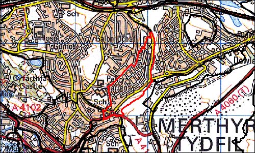 Merthyr Tydfil Maps