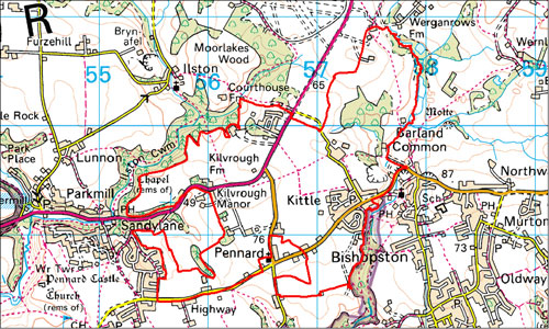 Gower HLCA051 Map