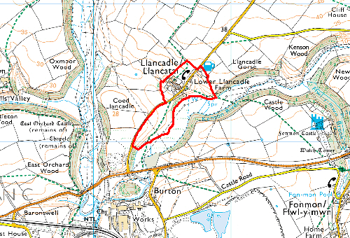 Llancarfan HLC004 Map