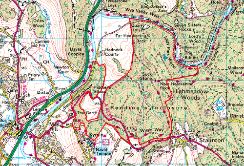 Lower Wye Valley HLC019 Map