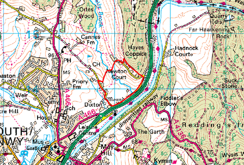 Lower Wye Valley HLC021 Map